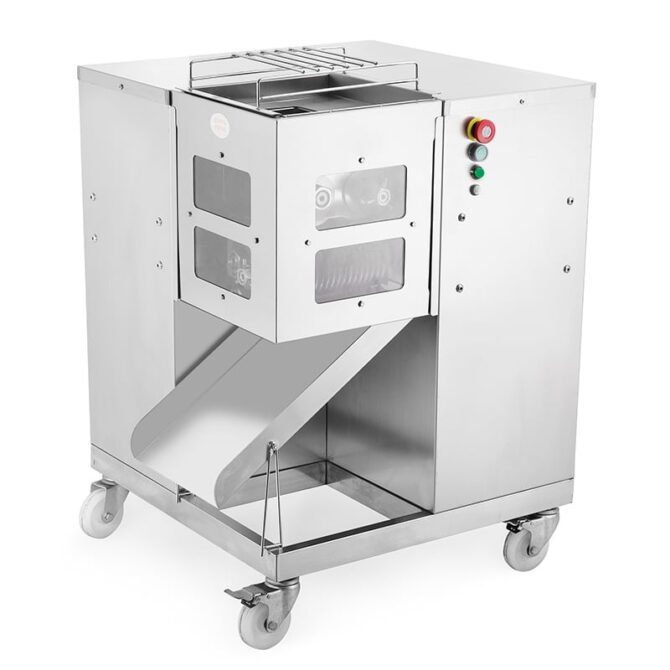Stainless Steel Electric Butcher Meat Cutter 800kg/h