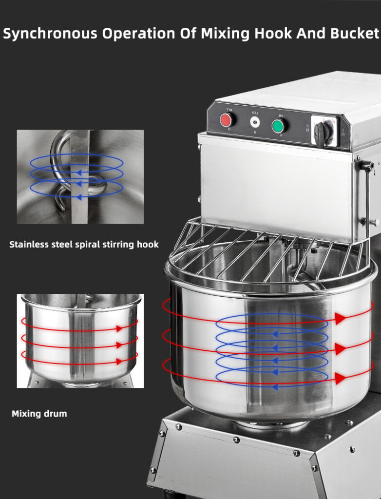 Double-action Two-speed Dough Mixer 30Kg